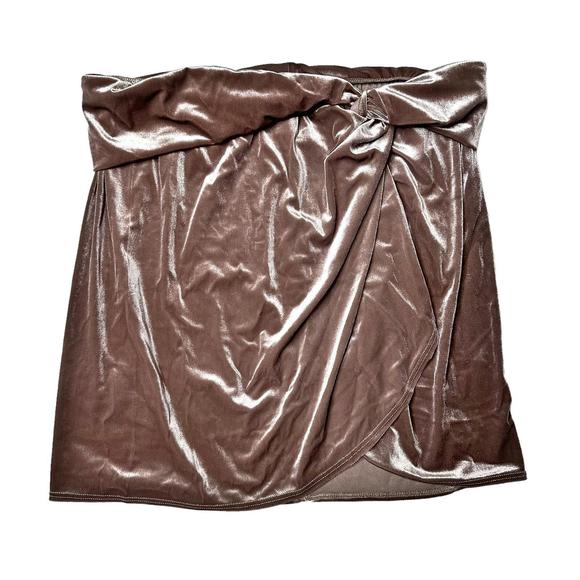 SKIMS | Swim | Nwt Skims Swim Velvet Sarong Mini Skirt Cover Up Umber ...